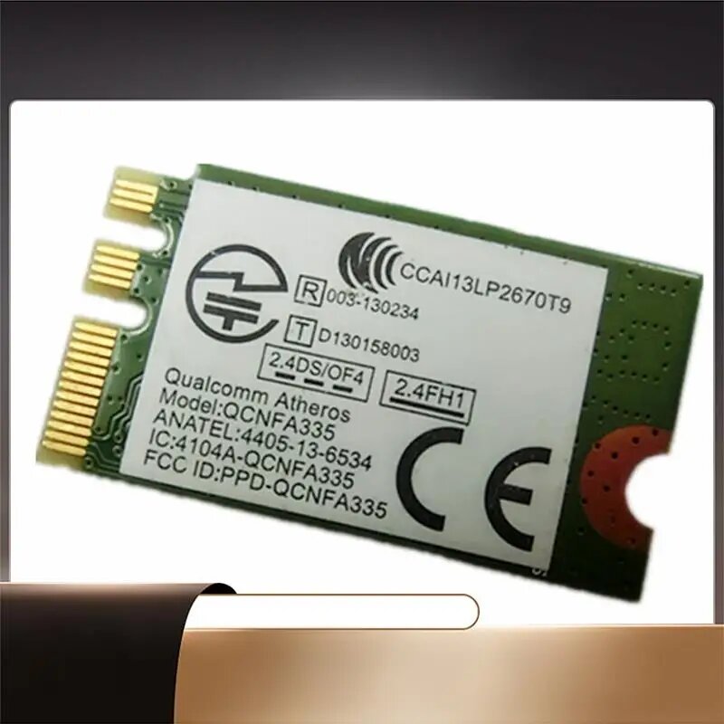 Беспроводная сетевая карта QCNFA335, интерфейс NGFF M2 4.0 Система поддержки беспроводной сетевой карты Bluetooth Win7/Win8/Win10-N35R