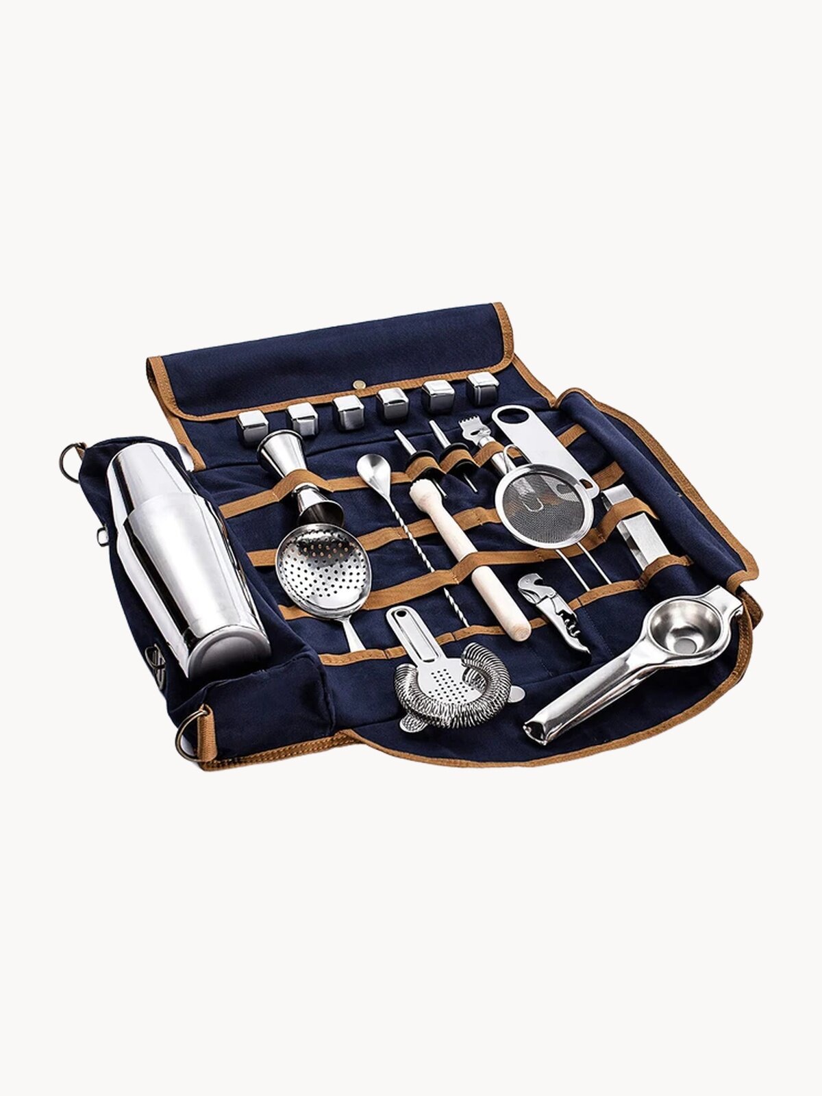 Барменский набор "Для инструментов и бокалов", холщовый, 45x35 см