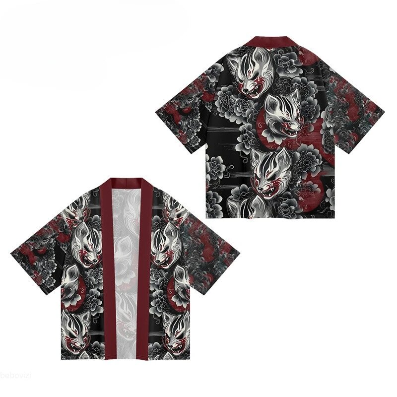 Fox print kimono bebovizi 5XL, CP12999A17-tops