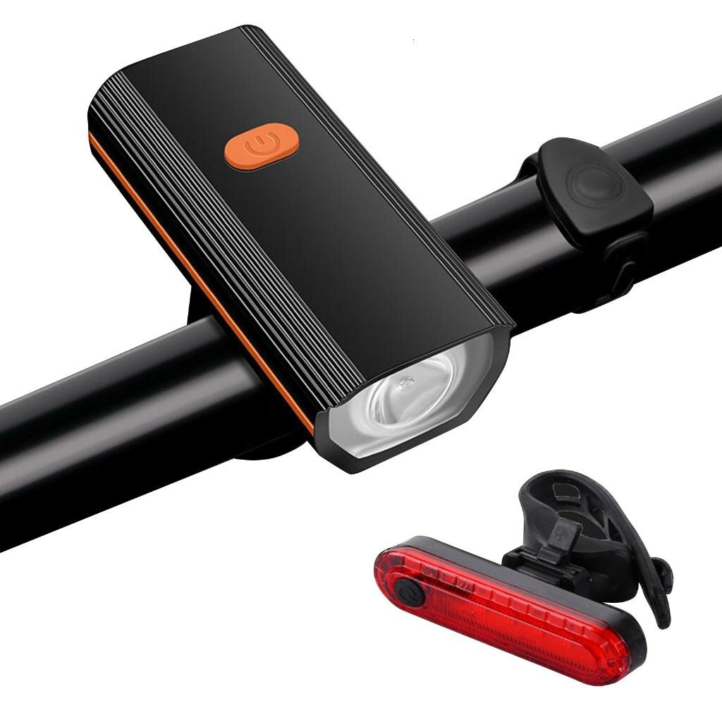 USB-фара для велосипеда, мощная, яркая, 3 режима, легко установить, Оранжевый