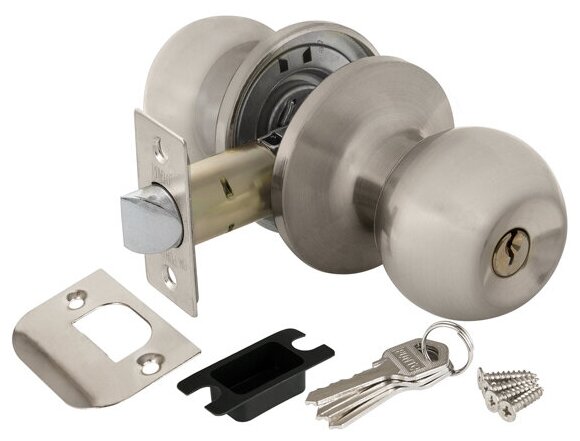 Ручка защелка 6072 SN-E (кл./фик.) мат. никель