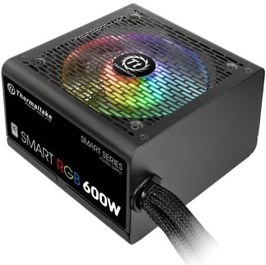 Блок питания Thermaltake Smart RGB, 600W, 80+ Standart (PS-SPR-0600NHSAWE-1)