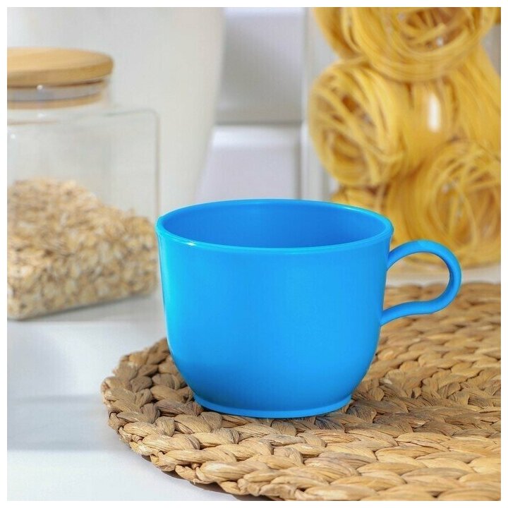 Кружка чайная, 300 мл, чашка, пластиковая посуда для напитков