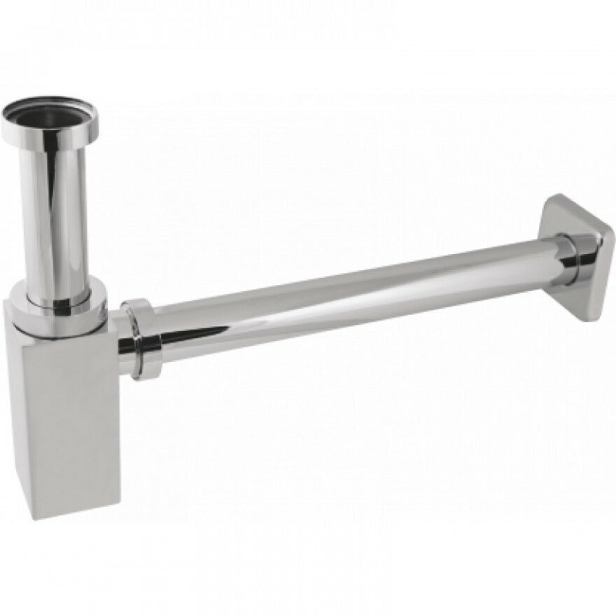 Сифон для раковины Hansen H6606, бутылочный, хромированный, серебристый