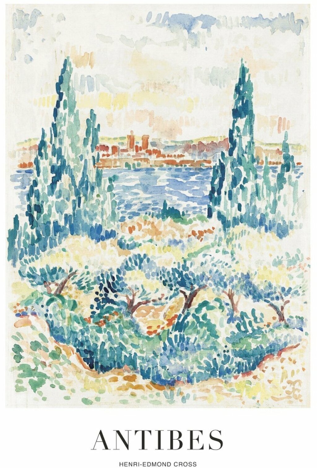 Постер / Плакат / Картина Анри Кросс - Антиб 40х50 см в подарочном тубусе