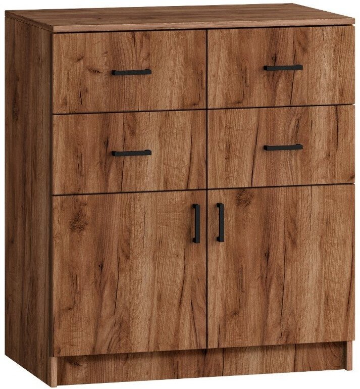 Комод для одежды Бард 15, Легкомаркет, ЛДСП, цвет дуб табачный, 90х89х50, 4 ящика/двери