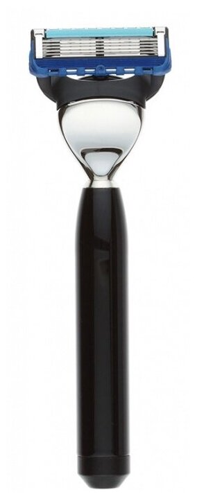 IL CEPPO RA302F Станок для бритья il ceppo, fusion, алюминий, никелированная латунь, черный глянцевый цвет