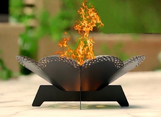 Очаг, чаша для костра, Костровая чаша, Жаровня для улицы Восьмиугольная Лепестки - огнеупорная краска