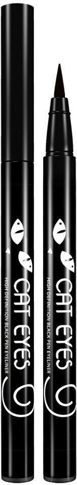 Подводка - фломастер для век Art-Visage Cat Eyes устойчивая , ультрачерная