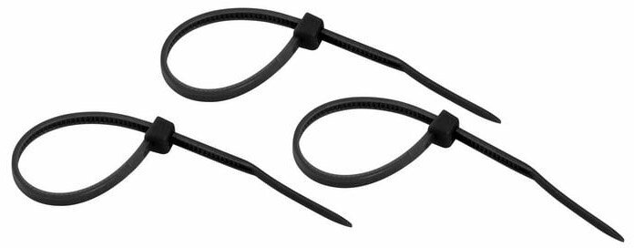 Хомут-стяжка Rexant нейлоновая, 100 x 2,5 мм, черный {07-0101-25} (25 шт/упак)