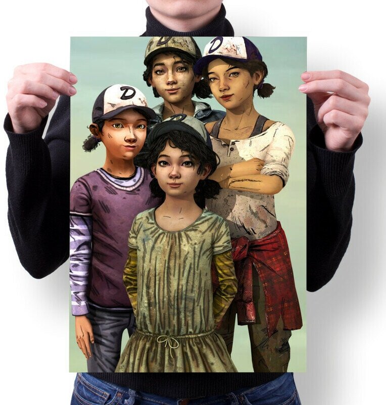 Плакат А2 Принт "Ходячие мертвецы, игра" - 2