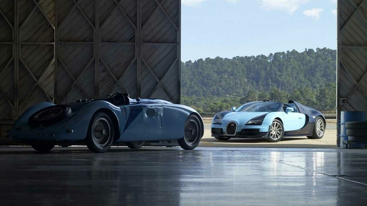 Картина на холсте 60x110 LinxOne "Bugatti veyron" интерьерная для дома / на стену / на кухню / с подрамником