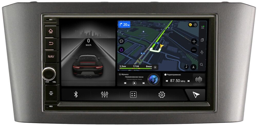 Штатная магнитола Toyota Avensis 2 2003-2009 Canbox M-Line 5601-RP-TYAV25Xc-09 Android 10 (4G-SIM, 2/32, DSP, IPS) С крутилкой