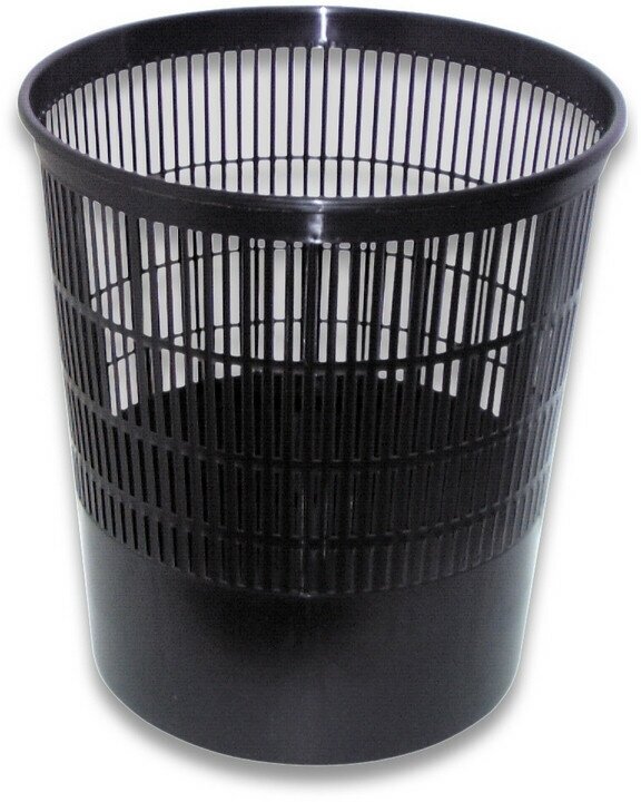 Корзина для мусора Стамм 18 л пластик черная (29.5х33 см) 25415