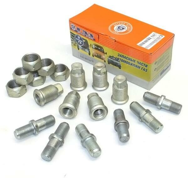 РК задней ступицы Г-3307 левый (гайка, футорка, шпилька) (ОАО "ГАЗ")