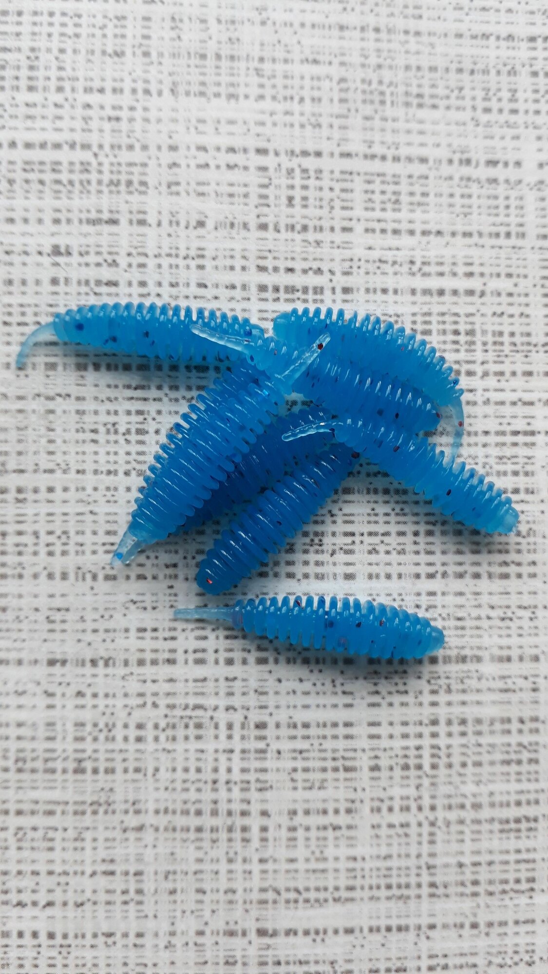 Силиконовая приманка Танта/Пикси (Pixy) мягкая 80мм. 5шт. Голубой (Blue).