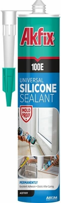 Универсальный силиконовый герметик Akfix, черный, 280 мл