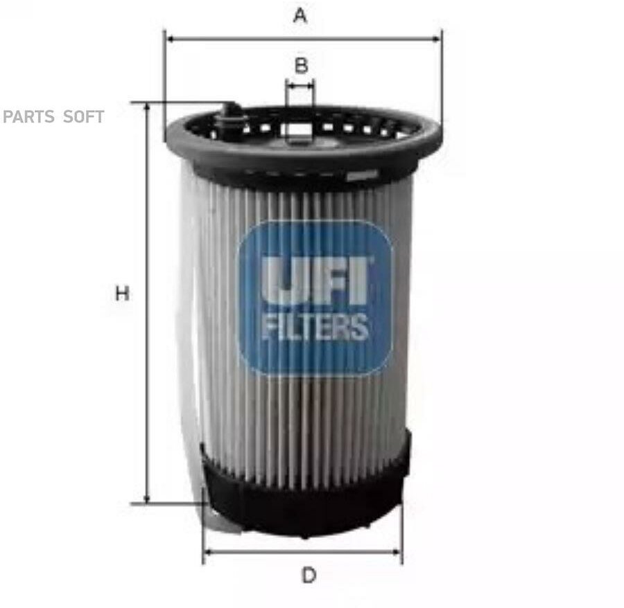 Фильтр топливный UFI арт. 2606500