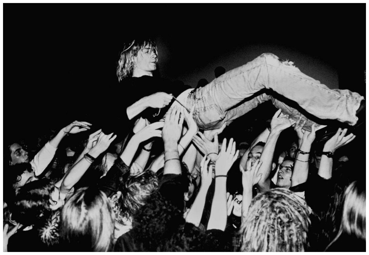 Постер / Плакат / Картина Курт Кобейн - Концерт 60х90 см в подарочном тубусе