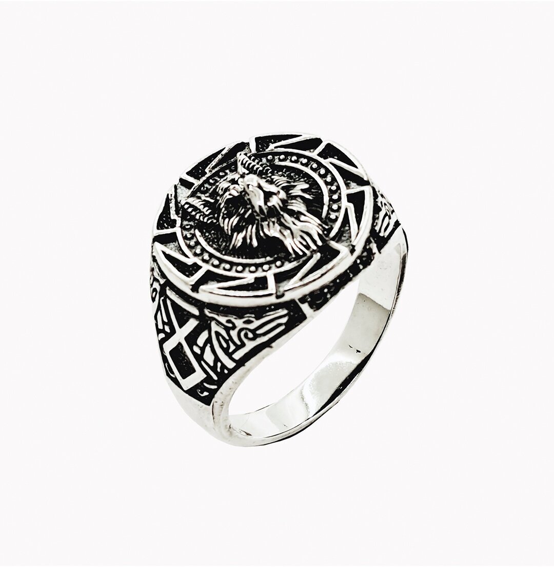 Печатка, серебро, 925 проба, оксидирование