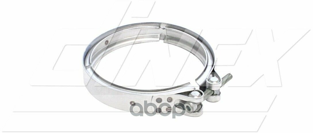 Xомут глушителя! (нерж) Premium D=127/151 V-образный DAF F65/75/85/95/105CF/XF/IV DINEX арт. 78828