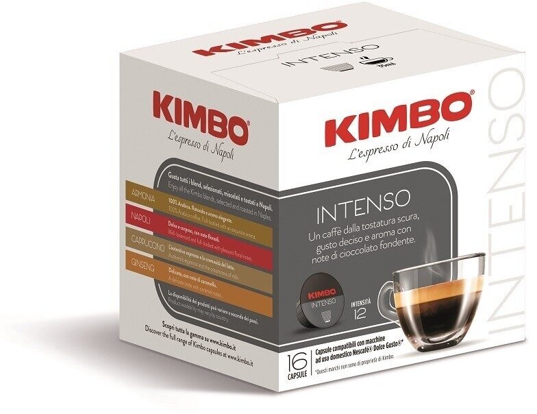 Кофе в капсулах KIMBO INTENSO для системы Dolce Gusto, 16шт по 7г