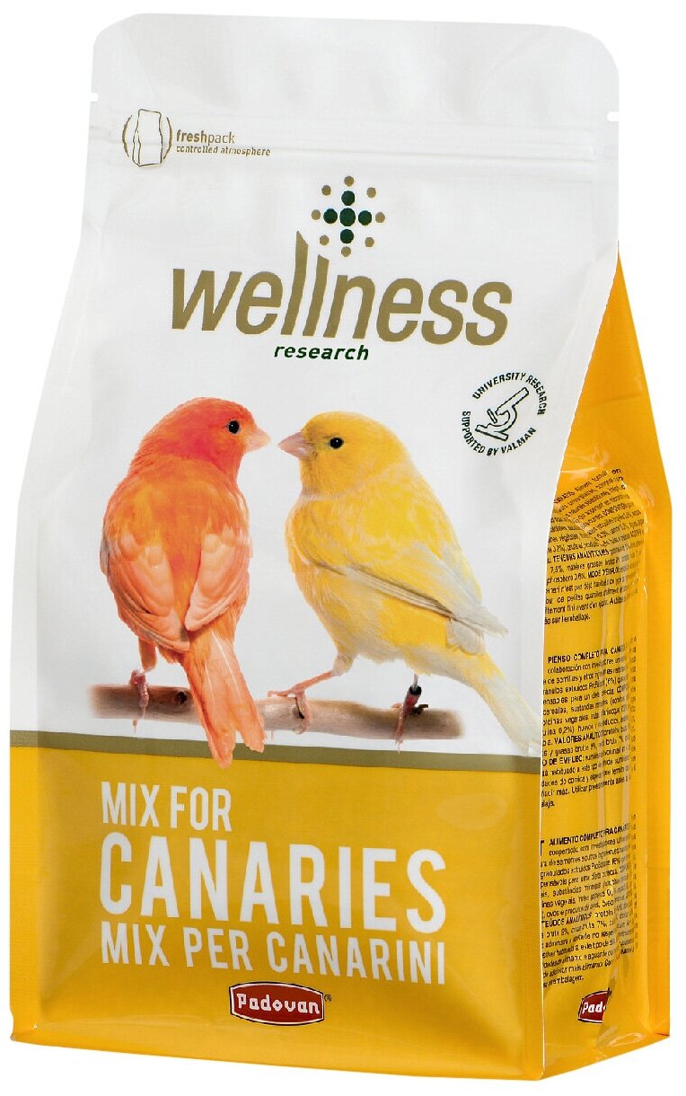 PADOVAN WELLNESS MIX FOR CANARIES корм для канареек (1 кг)