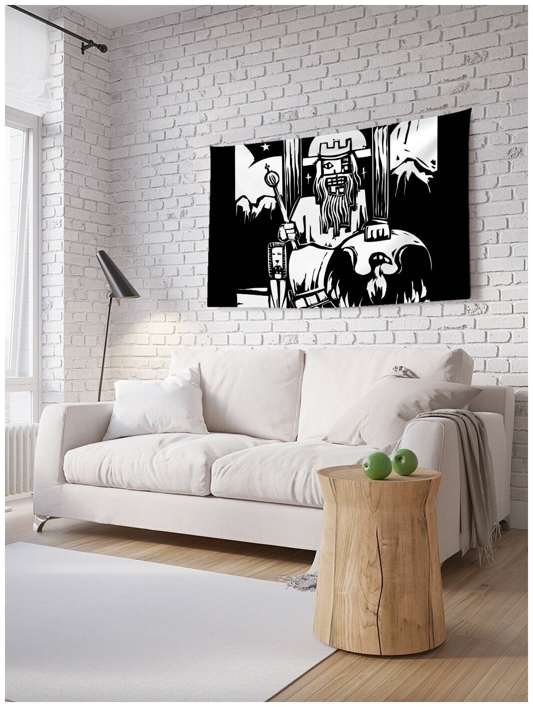 Горизонтальное фотопанно JoyArty на стену "Император на троне", 150x200 см