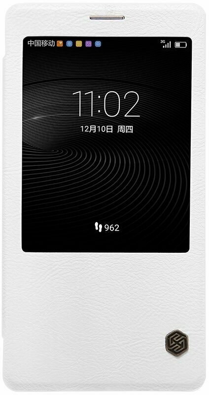 Чехол книжка для смартфона Nillkin QIN Series для HUAWEI G8, G7 Plus. белый