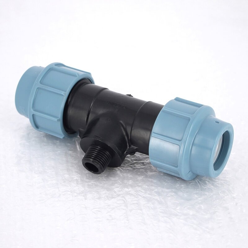 Тройник ПНД переходной под обжим НР 32 x 1/2" полиэтиленовый UNIDELTA