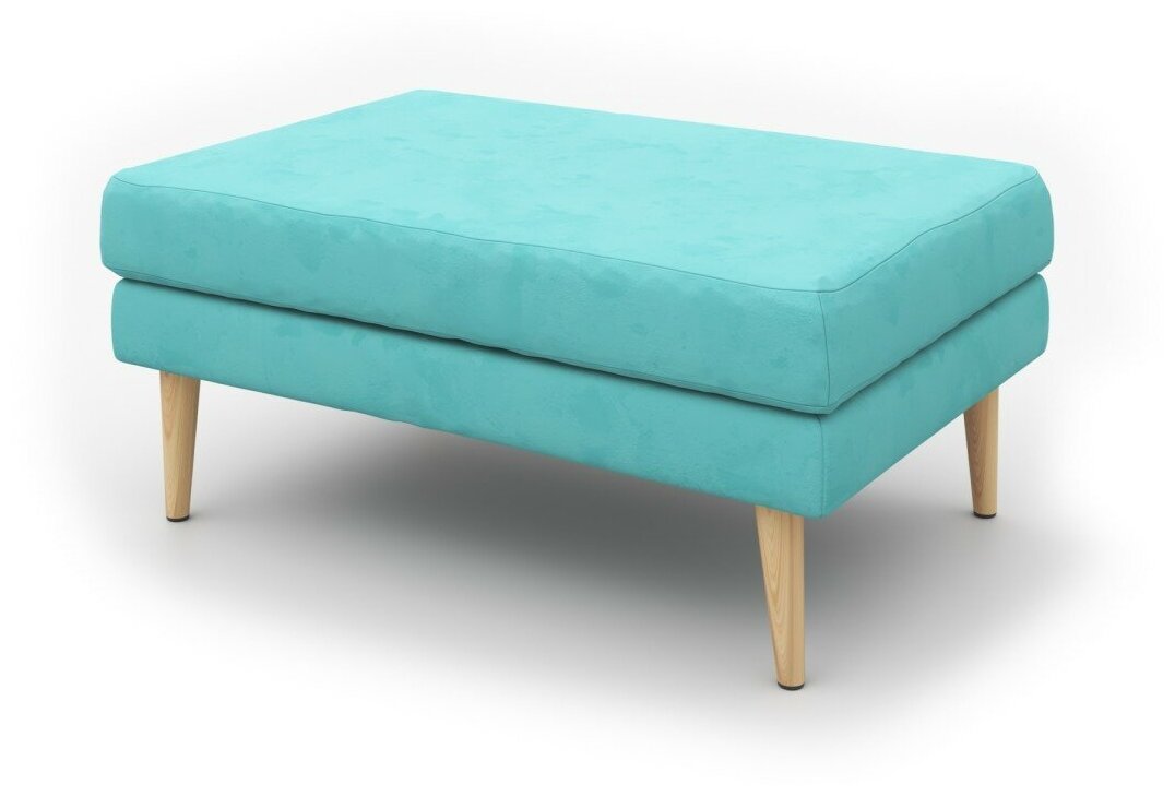 Банкетка Soft Element Корс-1 с мягким сидением, в прихожую, в спальню, велюр, бирюзовый, стиль современный лофт