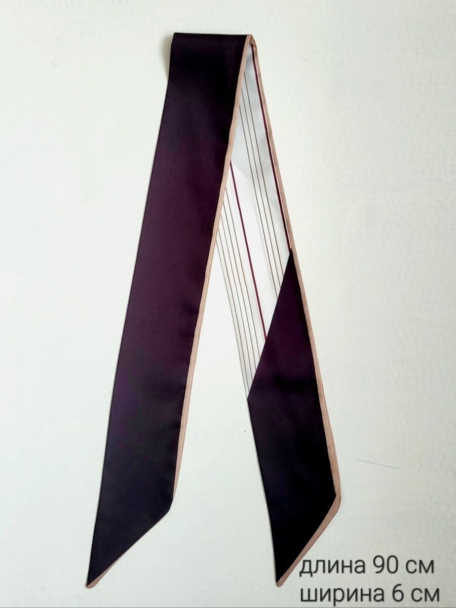 Стильная легкая твилли лента с графичным принтом из искусственного шелка