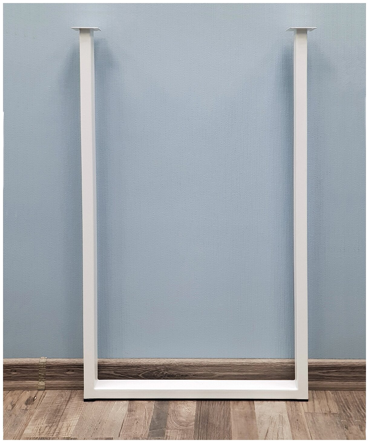 Подстолье для стола белое 725 450 50 мм П образное металлическое барное Лофт 1 шт.