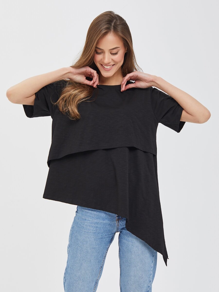 Футболка для кормящих мам