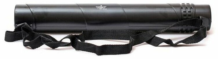 Тубус Domingo Ferrer (Испания), телескопический, с ремнем, большой, 70/122, D-8 см. Черный пластик