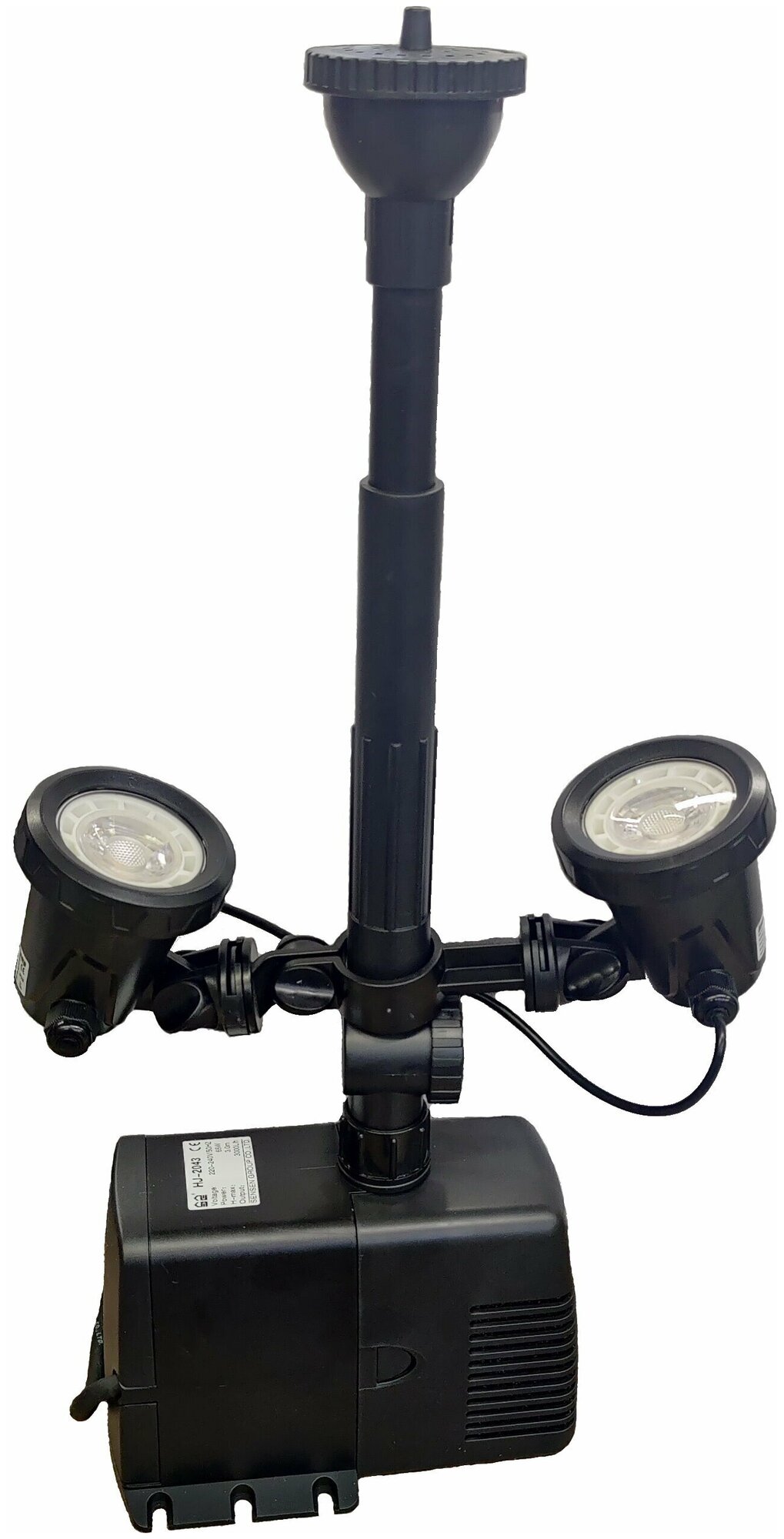 Фонтанный насос с насадками и подсветкой SET SunSun HJ 2043 + CED-120B