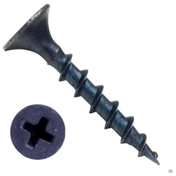 Саморез Befast для крепления ГКЛ к дереву, оксид 3.5*19, 24000 шт, CSH1019