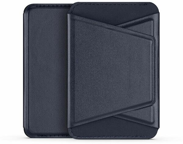 Чехол- подставка Dux Ducis магнитный для карточек iPhone 12 / 13 / 14, MagWallet Stand, синий