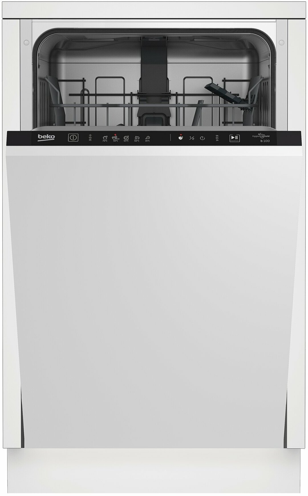 Посудомоечная машина встраиваемая Beko BDIS15021, белый, ширина 45 см
