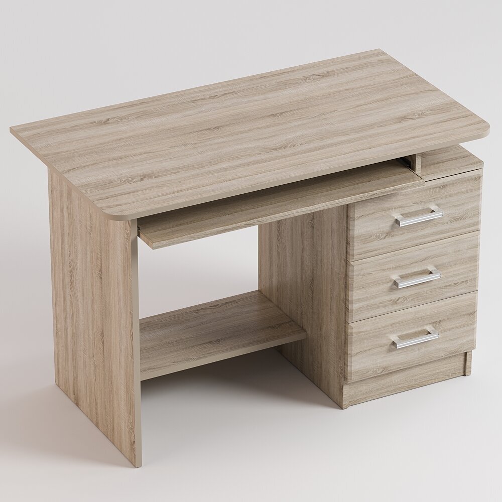 Стол письменный "Колизей мебель" СПК-2 дуб сонома (ШхГхВ) (1100х600х770)мм