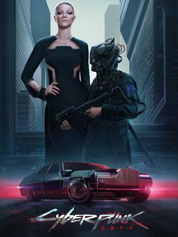 Плакат, постер Cyberpunk 2077 на бумаге, размер 21х30см
