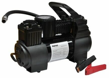 Компрессор M-55010 поршневой двухцилиндровый 150PSI (72л/мин, 30А) с дефлятором 12V MEGAPOWER