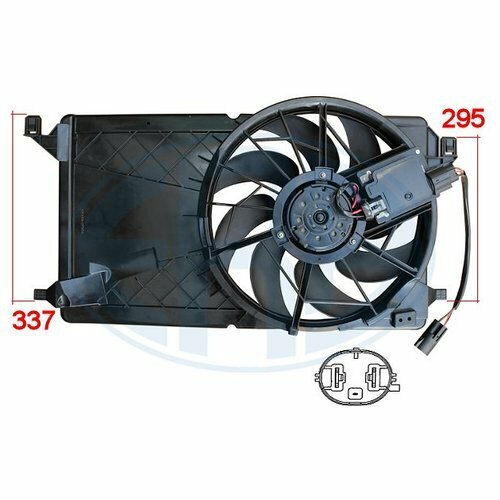Вентилятор радиатора Era 352072 для Ford Focus II; Volvo C30, S40 II, V50