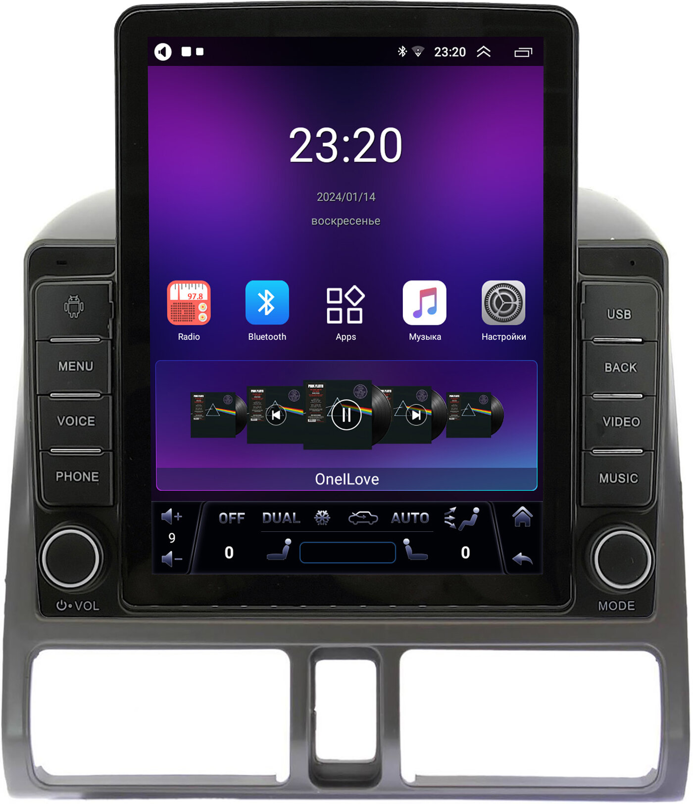 Штатная магнитола Honda CR-V 2 2001-2006 Canbox GTR095-9204 на Android 10 (QLed, 4/64, DSP, CarPlay)
