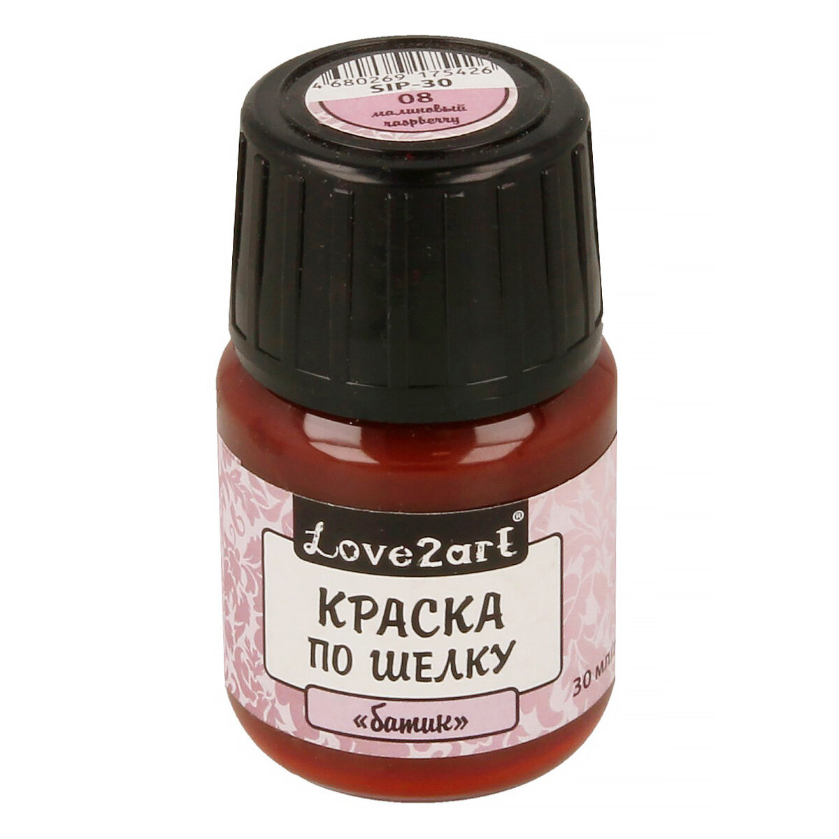 Краска по шелку "Love2art" "батик" SIP-30 30 мл 08 малиновый
