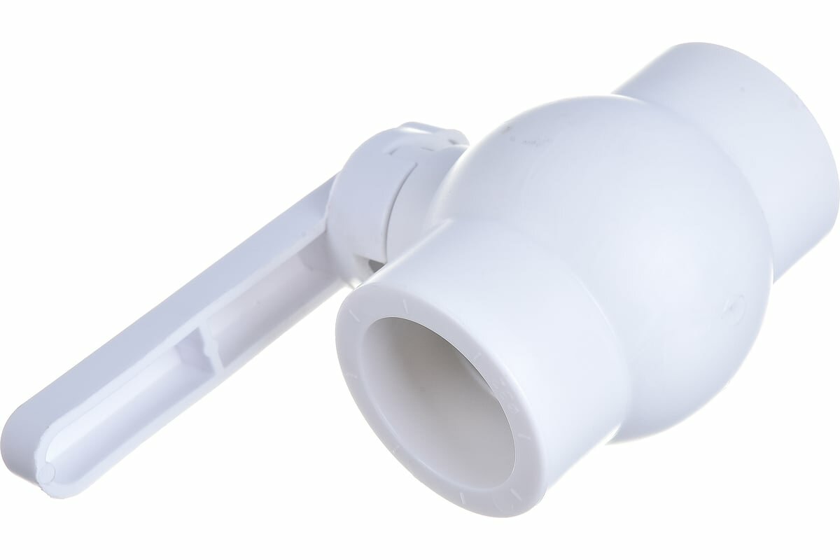 Политэк ПП шаровой кран d=32 полипропиленовый узел для водоснабжения и отопления PN20