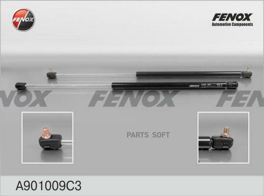 A901009C3 FENOX Упор капота газовый УАЗ-390945 с креплением L=800 (1000H) (FENOX)