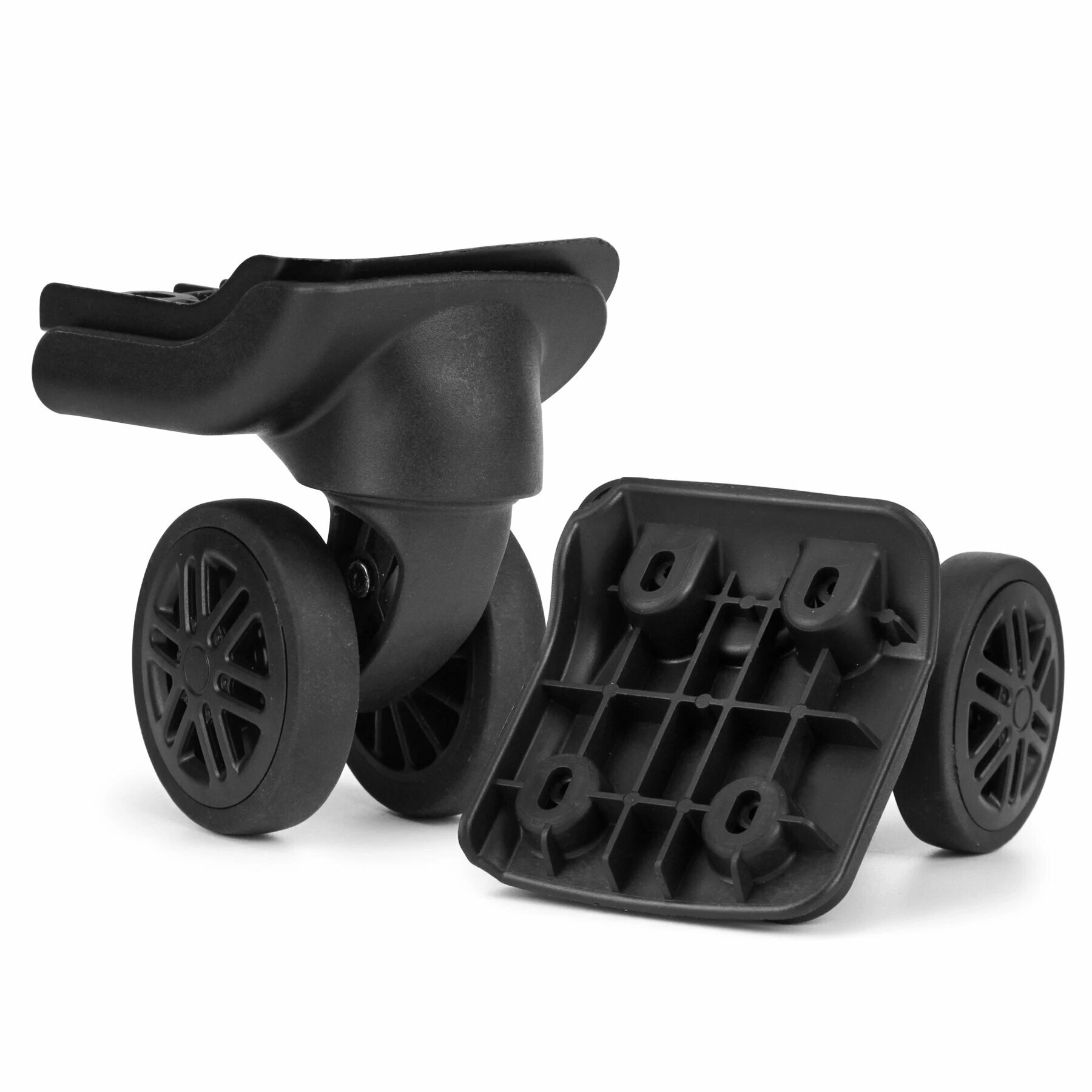 GUGULUZA 1 пара черных запасных колес для багажа, колесики для ремонта колес, детали 360 ° Спиннер дорожные ролики для чемоданов # СТ0044