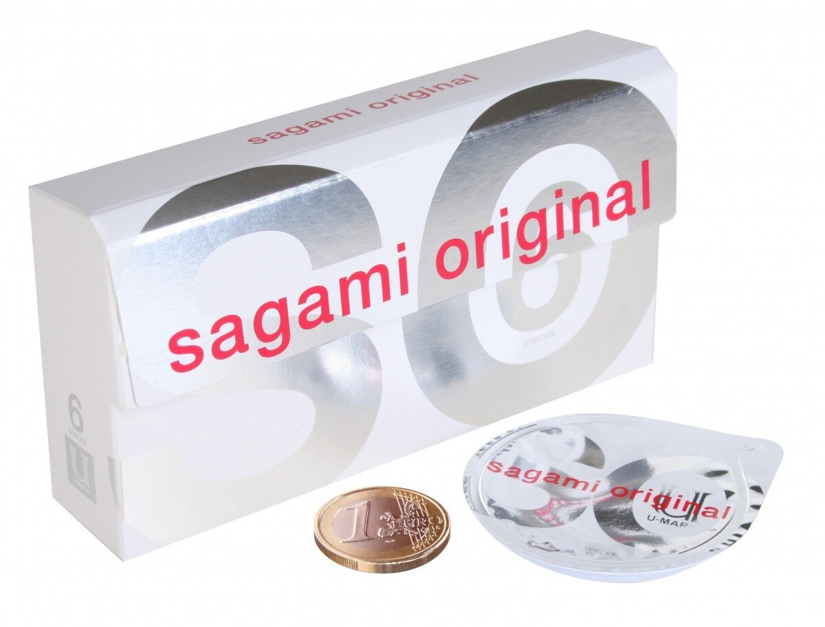 Ультратонкие полиуретановые презервативы Original 0,02 мм (6 шт.), sagami-11111393