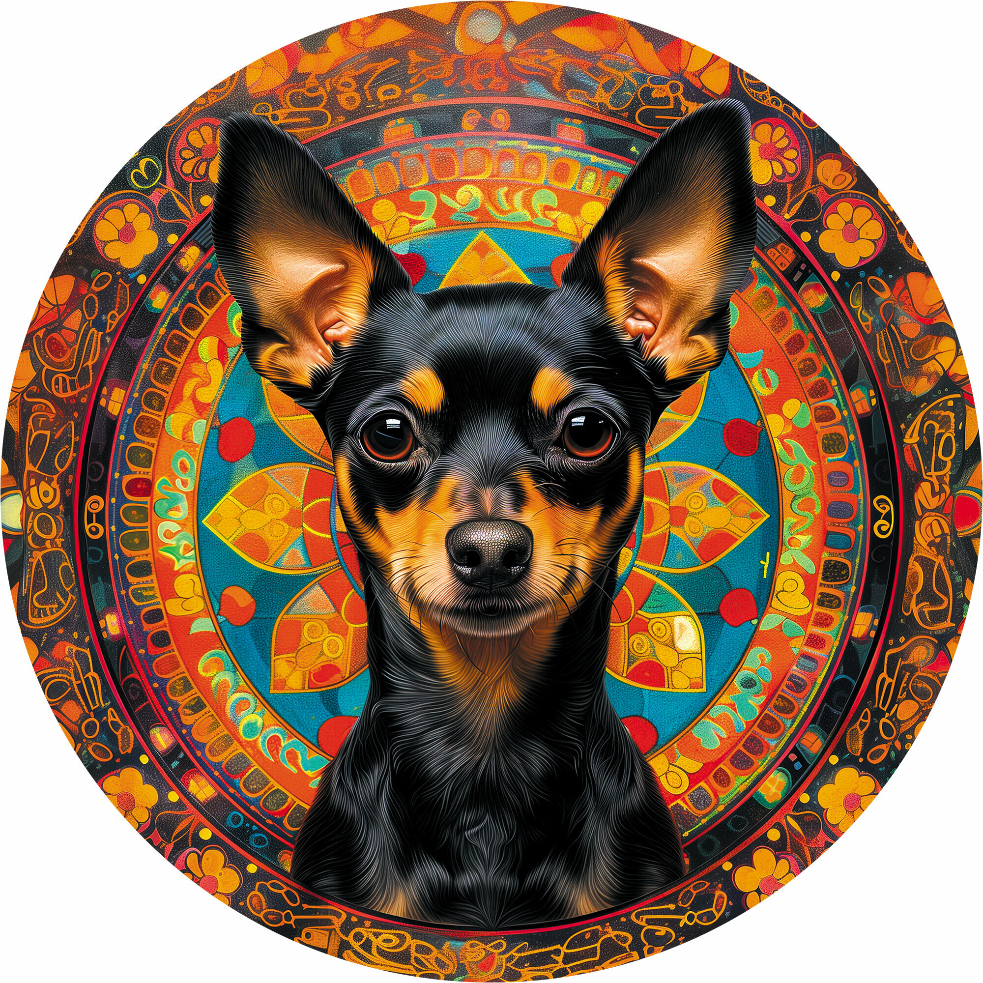 Деревянный пазл "Карликовый пинчер" коллекции "Мир собак" / 30х30см, 260 деталей / Подарок для взрослых и детей